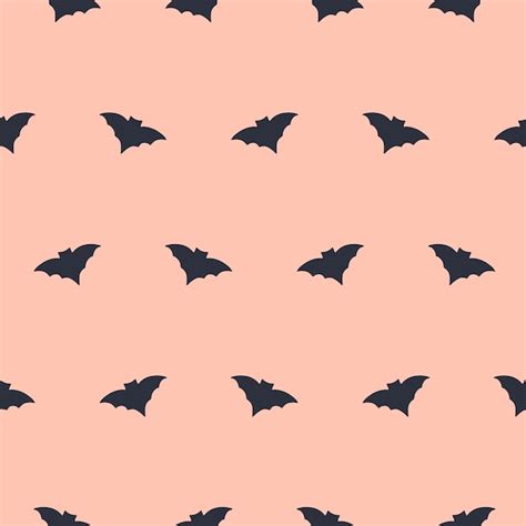 Premium Vector Halloween Seamless Pattern With Bats