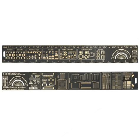 Mayata 3pcs 4pcs 15cm 20cm 25cm 30cm Multifunctional Pcb Ruler Measuring Tool