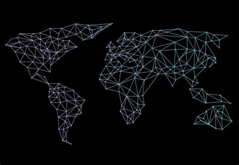 Polygonal Abstract World Map Vector Illustration Stock Vector Rb Octopus Vc