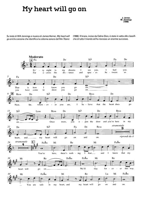 MY HEART WILL GO ON Easy Sheet Music Easy Sheet Music