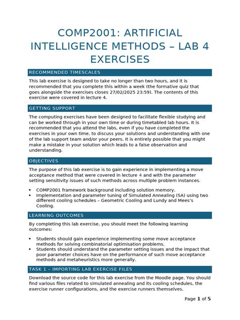 Comp2001 Lab 4 Exercises Pdf Parameter Computer Programming