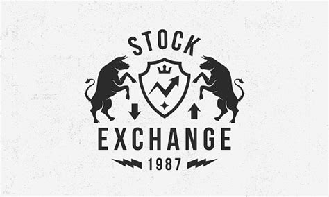 증권 거래소 전령 황소 곰 및 곡물 질감과 거래 아이콘 아이콘 증권 거래소 거래 암호화 사업에 대한 포스터 벡터 일러스트 레이 션 개념에 대한 스톡 벡터 아트 및 기타