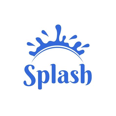 Plantilla De Vector De Dise O De Salpicaduras De Agua De Silueta