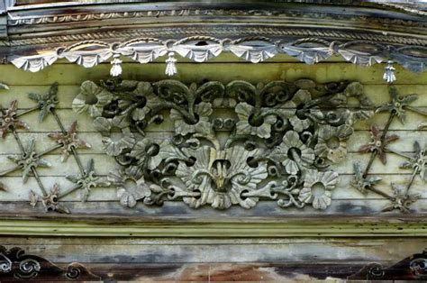 An Ornate Design On The Side Of A Building