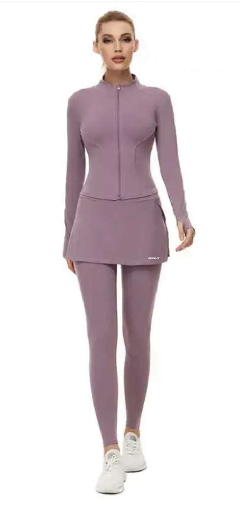 Conjunto Falda Top Manga Larga Sprint Sportwear