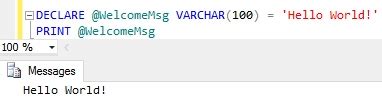 Print Statement In Sql Server Sqlhints