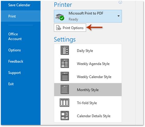 How To Print A Calendar In A Specified Custom Date Range In Outlook