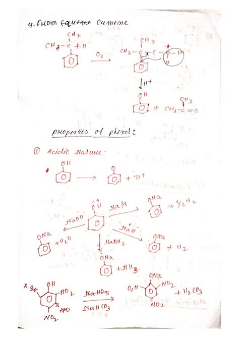 Notes On Alcohol Phenol And Ether Class 12 Notes Learnpick India