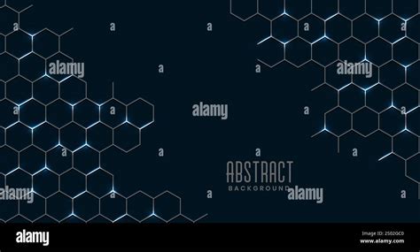 Black Abstract Hexagonal Mesh Connection Background Stock Vector Image And Art Alamy