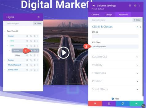 How To Create A Sticky Promo Video With A Showhide Toggle In Divi