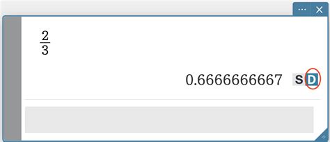Casio Classpad Guidance Convert Between A Fraction And A Decimal
