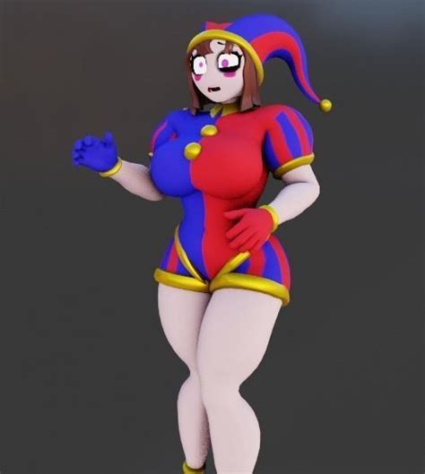 Pomni 3d Digital Circus Nsfw Sfw Free Vr Ar Low Poly 3d Model