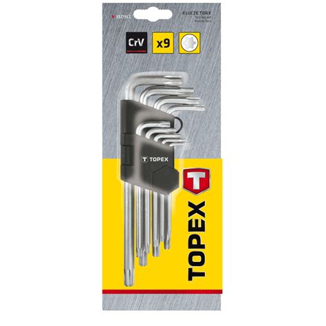 TOPEX torx set long t10-t50, crv stahl - toolsidee.de