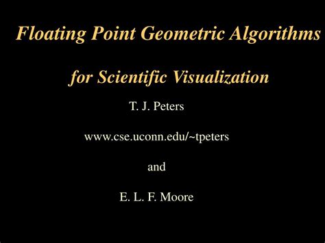 ppt floating point geometric algorithms powerpoint presentation free