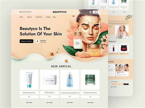 Beautyco Skincare Website UI Design By Shayla Layla On Dribbble