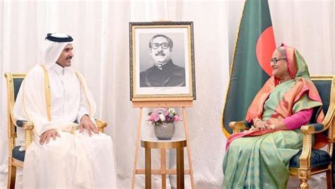 কাতারের প্রধানমন্ত্রীর সঙ্গে শেখ হাসিনার বৈঠক সম্পর্ক আরো এগিয়ে
