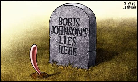 I Cartoon Boris Johnson Lies Here