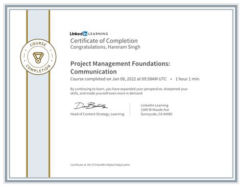 hareram singh on linkedin certificate of completion