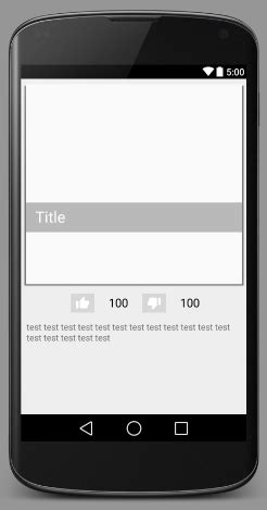 Android Use Cardview Without Recyclerview Stack Overflow