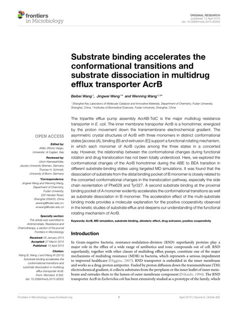 Pdf Substrate Binding Accelerates The Conformational Transitions And Substrate Dissociation In