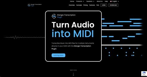 Turn Audio Into Midi Klangio Transcription Plugin