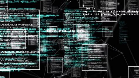Animation Of Multiple Squares Computer Language And Connected Dots