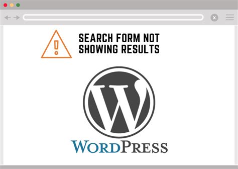 Wp Troubleshooting Wordpress Search Form Fixing Issues With