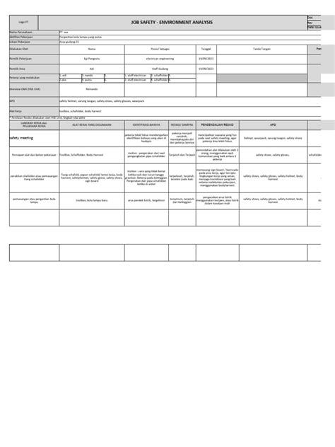 Form Jsa Latihan Pdf