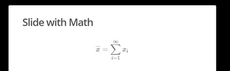 Rmarkdownquarto Presentation Ioslides Math Equations · Issue 2515