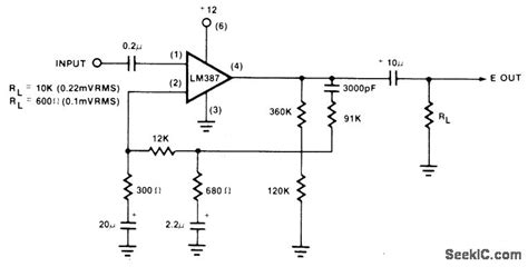 CASSETTE PREAMP Amplifier Circuit Circuit Diagram SeekIC