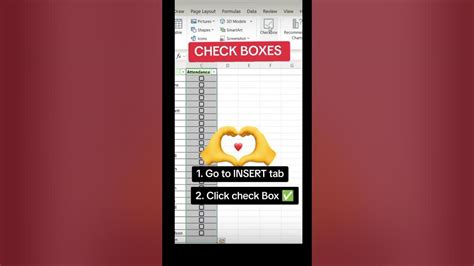 Check Boxes In Excel Exceltrick2024 Newexcel Excelshortcuts Shorts Viralvideo Youtube