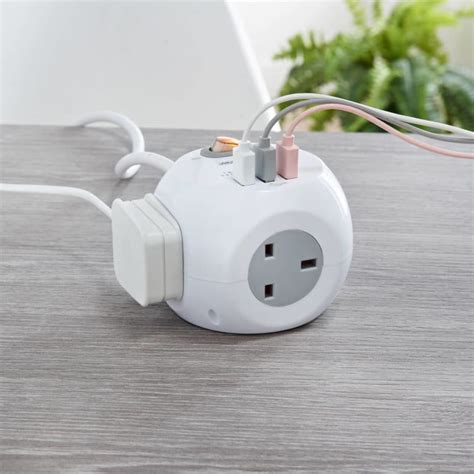Energizer USB Extension Socket Cube Electrical B M