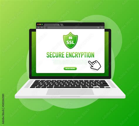 Secure Connection Icon Vector Illustration Isolated On White Background