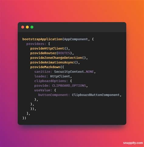 Angular New Way This Code Bootstraps A Standalone Angular App Appcomponent And Configures