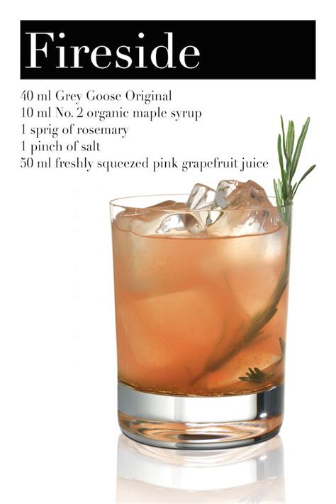 Fireside Vodka Cocktail Recipe Yum Photo Courtesy Of Grey Goose
