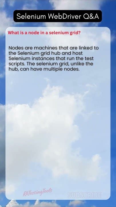 What Is A Node In A Selenium Grid Youtube