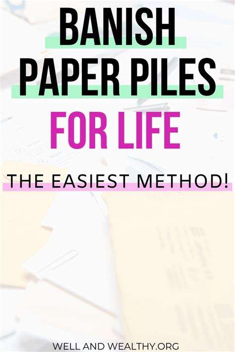 How To Declutter Paper Piles The Easiest Way To Banish Them Forever Artofit