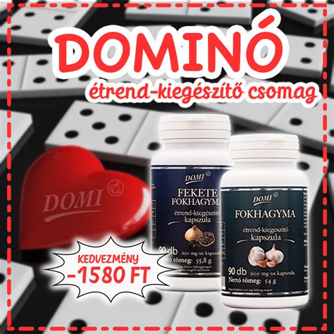 domino dietary supplement package domifokhagyma webshop