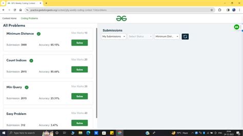 Gouranga Kamilya On Linkedin Gfg Weeklychallenge Contest