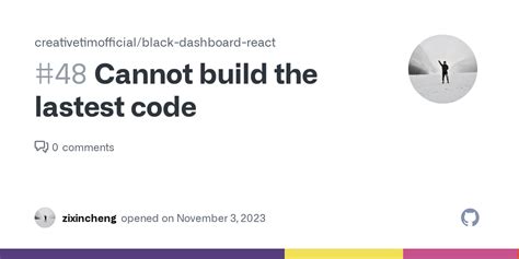 Cannot Build The Lastest Code Issue Creativetimofficial Black Dashboard React Github
