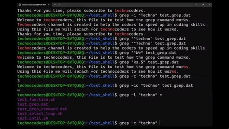 Unix Basics Part 10 Grep Frequently Used Commands Search Text