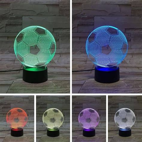 Декоративна 3D LED нощна лампа с Футболна топка