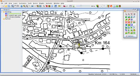 Ator Openjump Gis From A Local Cartesyan System To A Projeced