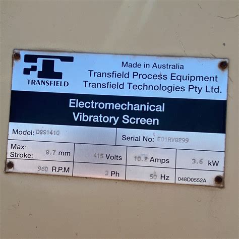 Vibrating Single Deck Screen Mine Graveyard