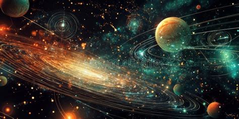 A Futuristic Ai Driven Space Probe Visualization Displaying Glowing Cybernetic Deep Space Data