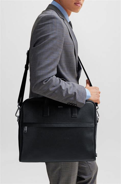 Boss Structured Document Case With Logo Lettering