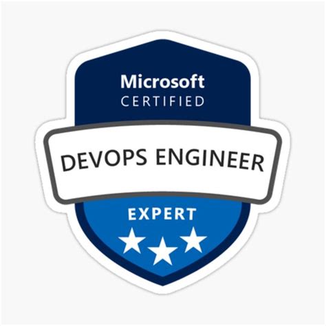 Microsoft Certified Devops Engineer Expert Sticker For Sale By Eyour631 Redbubble