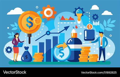Business Finance Optimization Royalty Free Vector Image