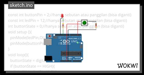 Pushbutton Pulldown Dhimas Wokwi Esp32 Stm32 Arduino Simulator