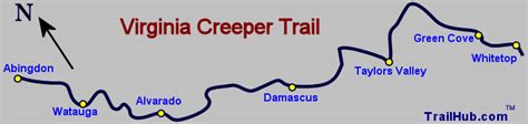 Virginia Creeper Trail Map